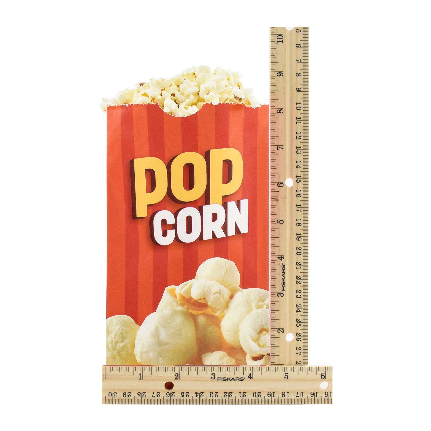 Orange Flat Bottom Popcorn Bags, 46oz, 1000ct | Snappy Popcorn
